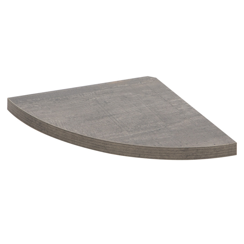 Tablette de coin chêne noir 23,5 x 23,5 x 1,8 cm PRACTO HOME